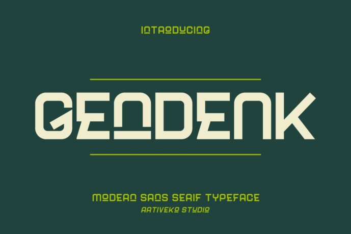 Gendenk Font - Free Font