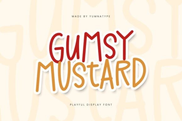 Gumsy Mustard Font - Free Font
