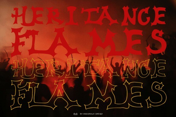Heritance Flames Font - Free Font