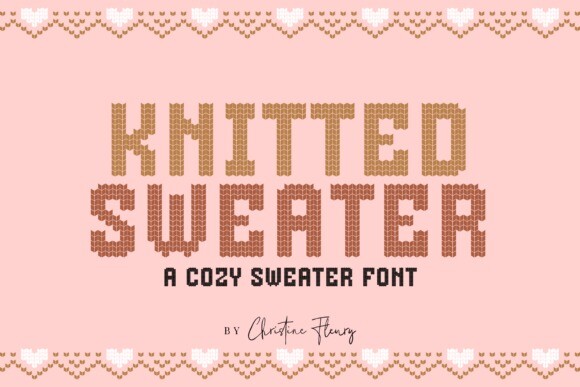 Knitted Sweater Font - Free Font