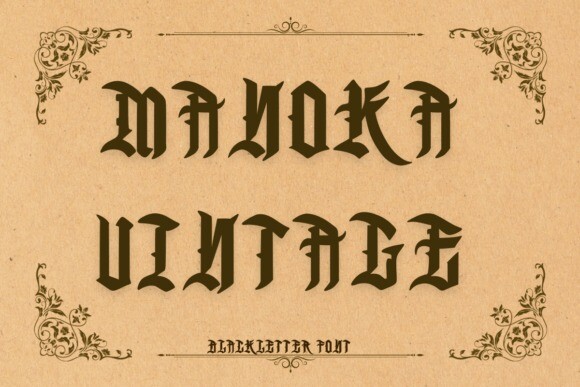 Manoka Vintage Font - Free Font
