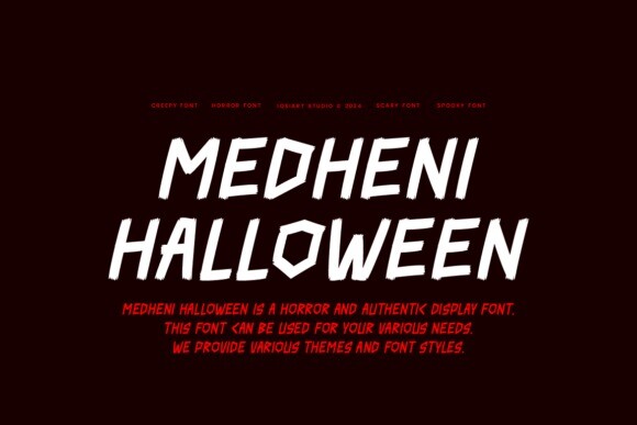 Medheni Halloween Font - Free Font