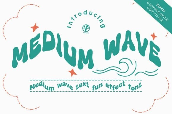 Medium Wave Font - Free Font
