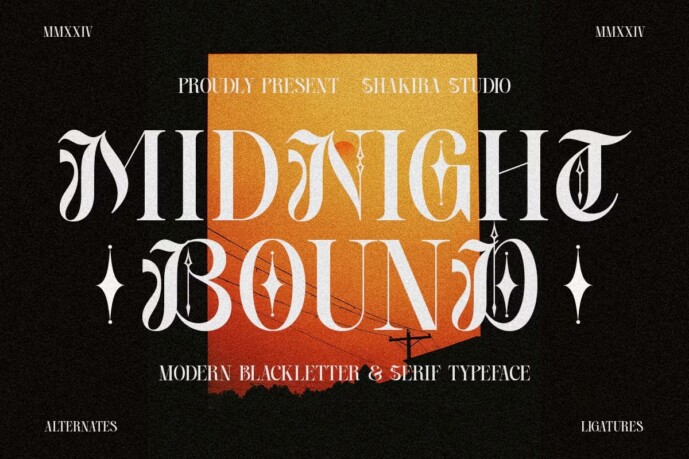 Midnight Bound Font - Free Font