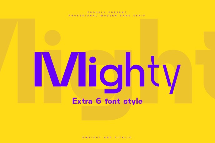 Mighty Font Family - Free Font