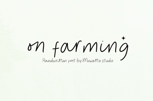 On Farming Font - Free Font