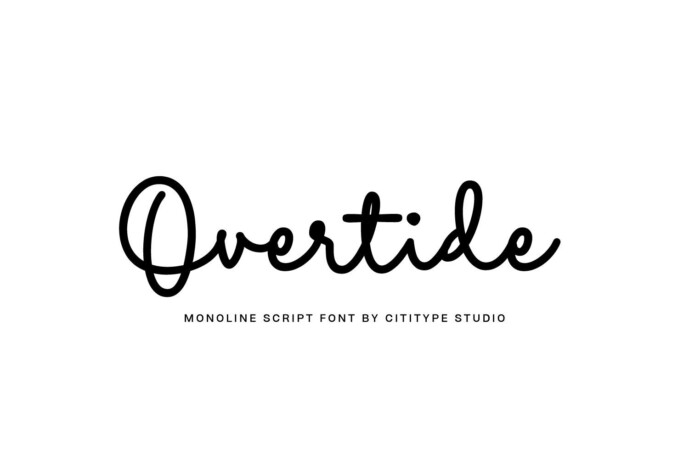 Overtide Font - Free Font