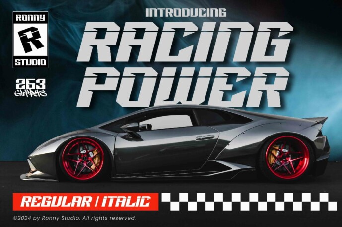 Racing Power Font - Free Font