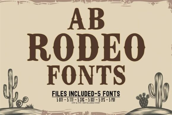 Rodeo Bundle Font - Free Font
