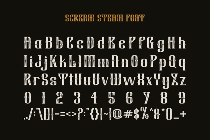 Scream Steam Font - Free Font