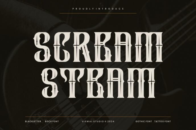 Scream Steam Font - Free Font