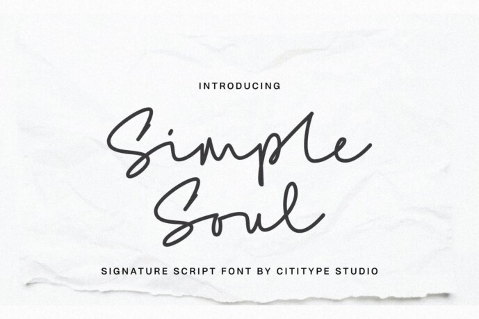 Simple Soul Font - Free Font