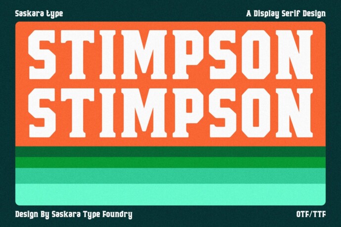 Stimpson Font - Free Font