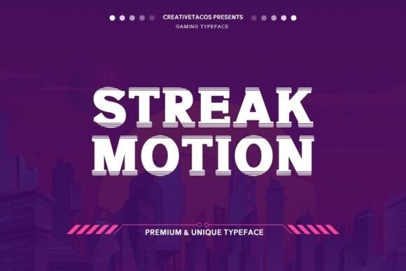 Streak Motion Font - Free Font