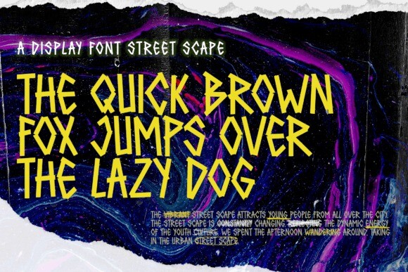Street Scape Font - Free Font