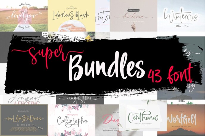 Super All Font Bundle - Free Font