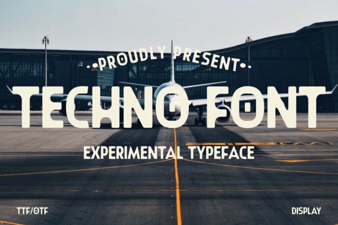 Techno Display Font - Free Font