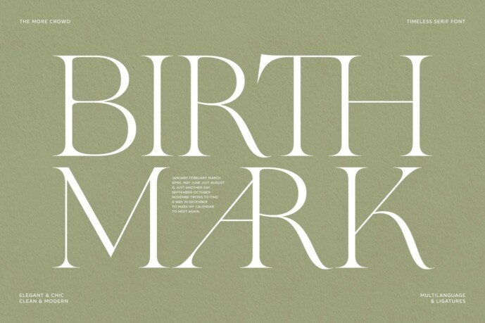 The More Crowd Font - Free Font