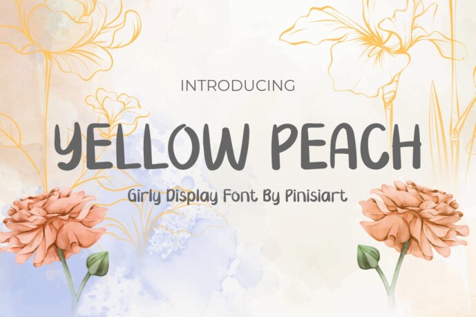Yellow Peach Font - Free Font