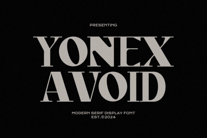 Yonex Avoid Font - Free Font