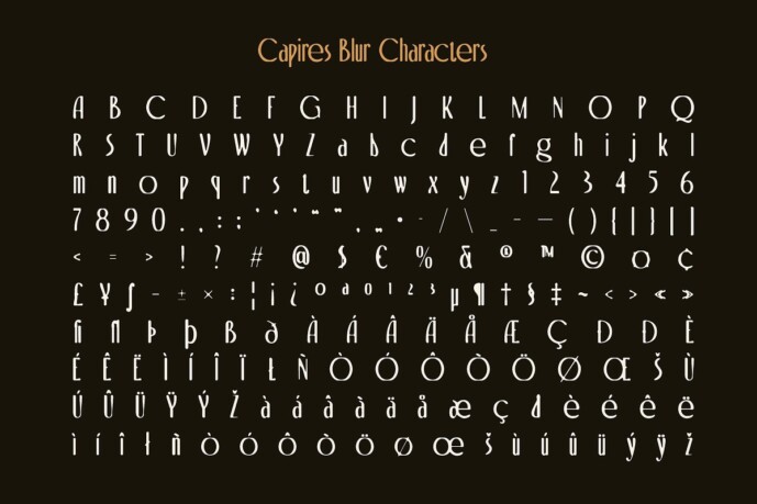 Capires Blur Font - Free Font