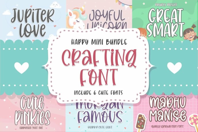 Crafting Fonts - Happy Mini Bundle - Free Font