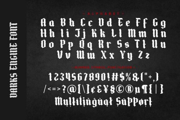 Darks Engine Font - Free Font