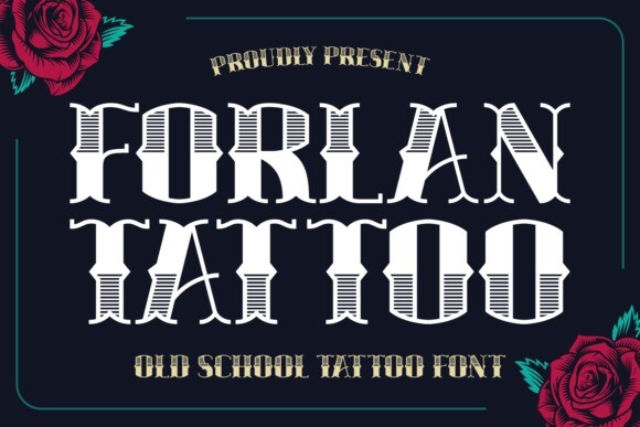 Forlan Tattoo Font - Free Font
