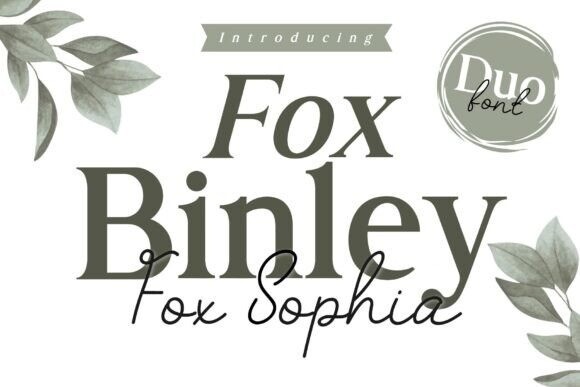 Fox Binley and Fox Sophia Font - Free Font