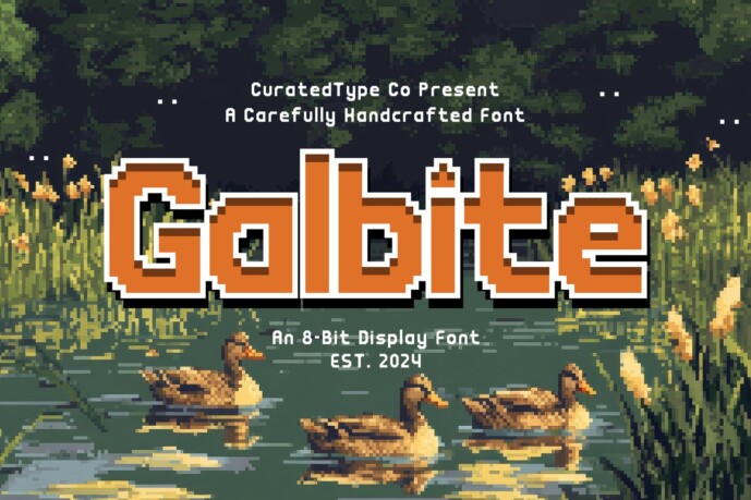 Galbite Pixel Font - Free Font