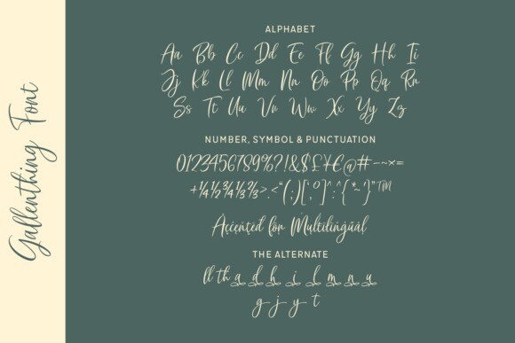 Gallenthing Font - Free Font