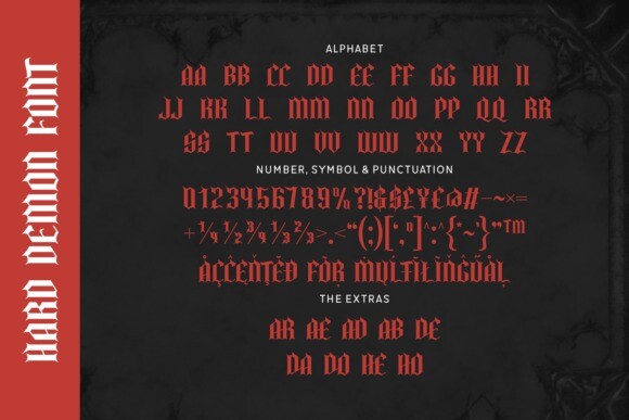 Hard Demon Font - Free Font
