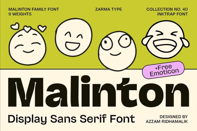 Malinton Font Family - Free Font