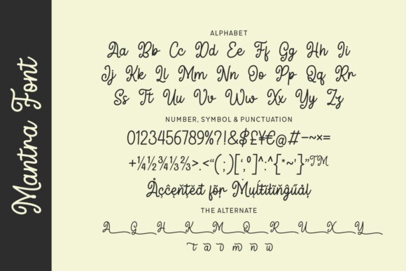 Mantra Monoline Font - Free Font