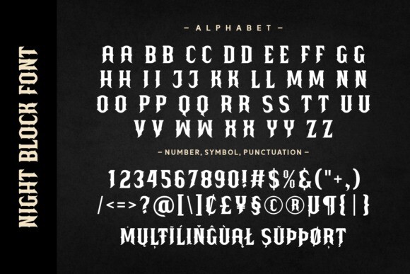 Night Block Font - Free Font