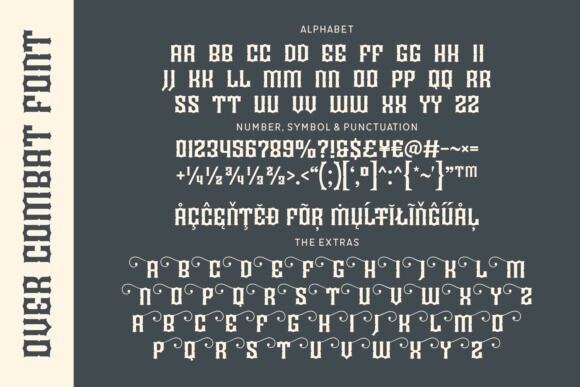Over Combat Font - Free Font