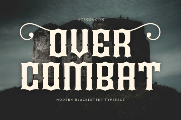 Over Combat Font - Free Font