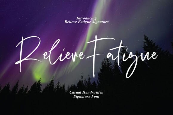 Relieve Fatigue Font - Free Font