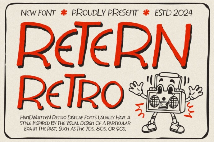 Retern Display Font - Free Font