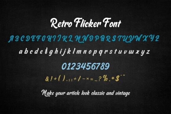 Retro Flicker Font - Free Font