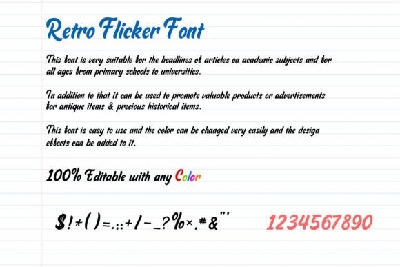 Retro Flicker Font - Free Font