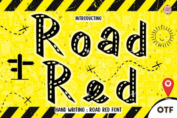 Road Red Font - Free Font