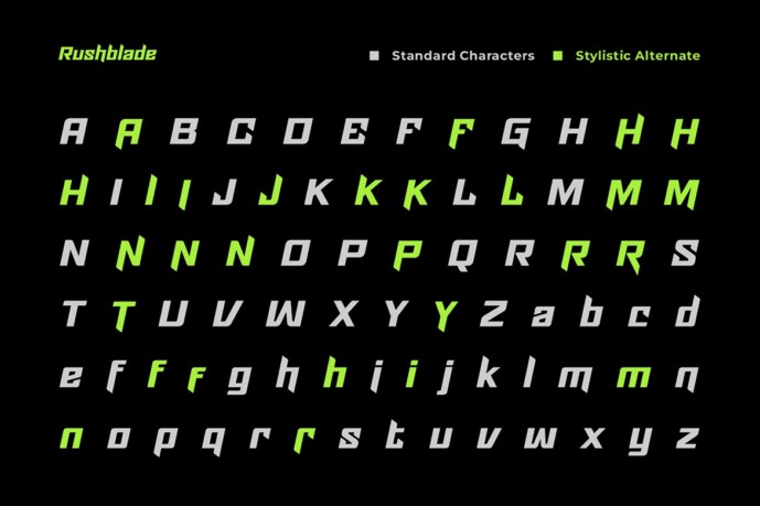 Rushblade Font - Free Font