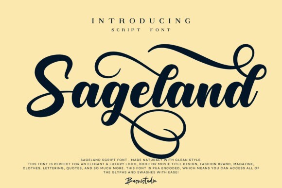 Sageland Font - Free Font