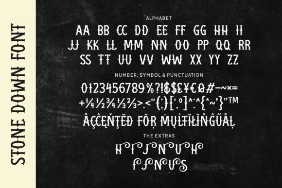 Stone Down Font - Free Font