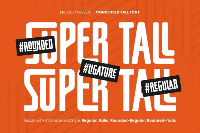 Super Tall Font - Free Font