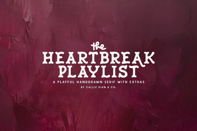 The Heartbreak Playlist Font - Free Font