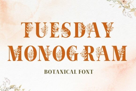 Tuesday Monogram Font - Free Font