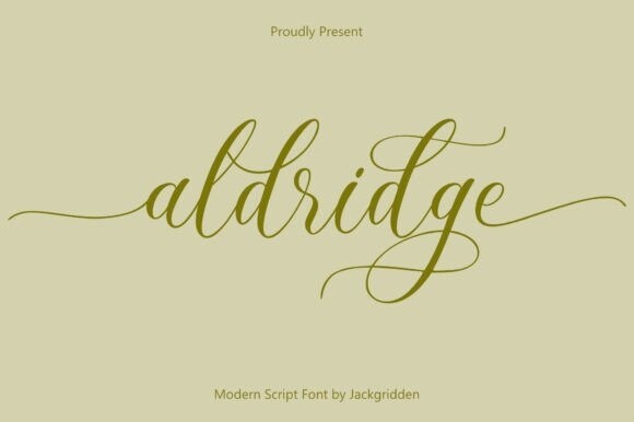 Aldridge Script Font - Free Font