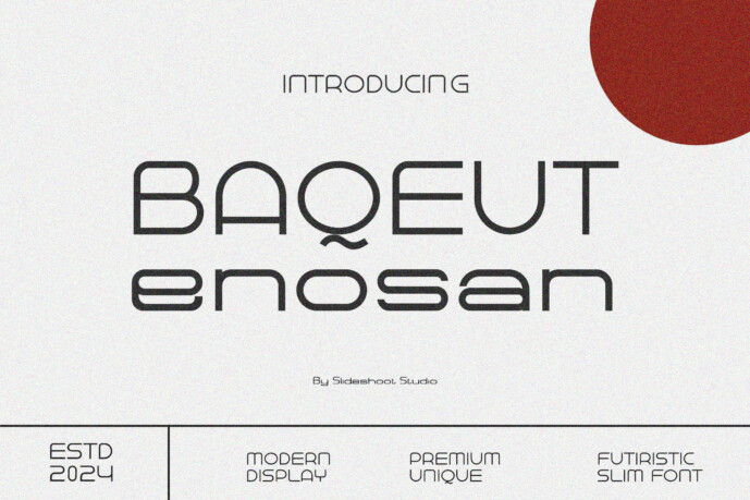 Baqeut Enosan Font - Free Font